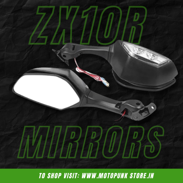 ZX10R MIRRORS - Motopunk store -bike modification parts store in Karol Bagh