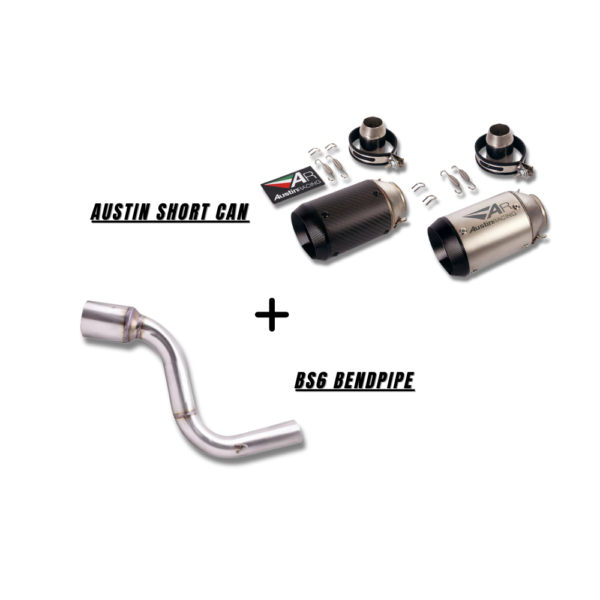 KTM SERIES AUSTIN RACING SHORT CAN + BS6 BENPIPE (COMBO) - Motopunk store